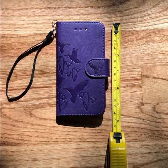 Accessories | Iphone 6 Case Purple With Hummingbird Design | Poshmark